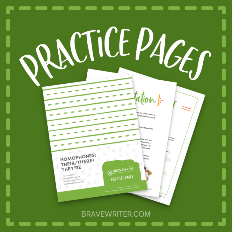 Practice Pages! - A Brave Writer's Life in Brief A Brave Writer's Life ...